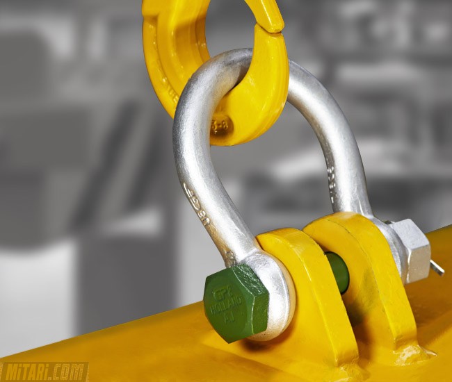 Bow Wide Mouth Shackles with safety bolt Green Pin - Shackles - Chain ...